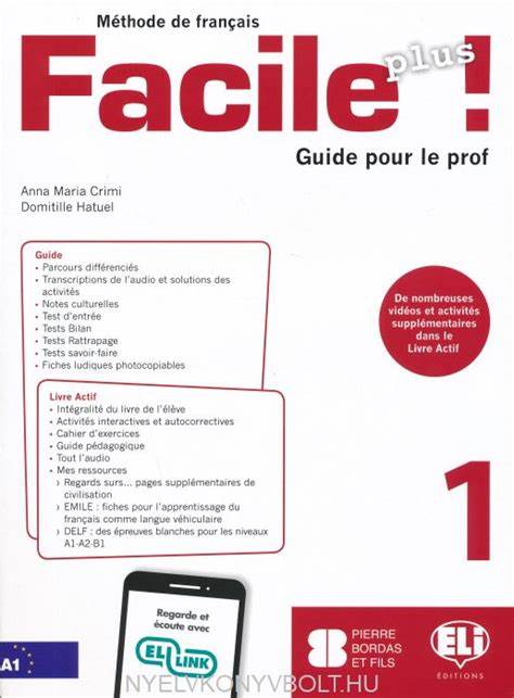 Facile Plus 1 Guide Pour le Prof 9788853629739 - Caxton Books